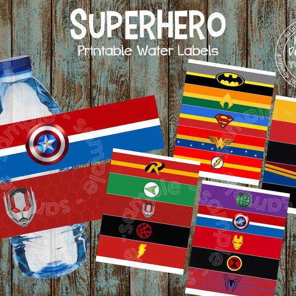 Superhero Water - Etsy