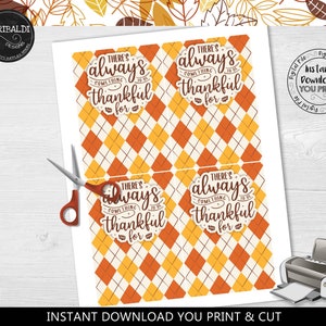 Printable Thanksgiving Cookie Card Printable Cookie Card Holder Instant ...