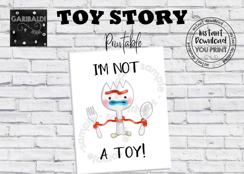 Printable i'm Not a Toy Sign Toy Story - Etsy