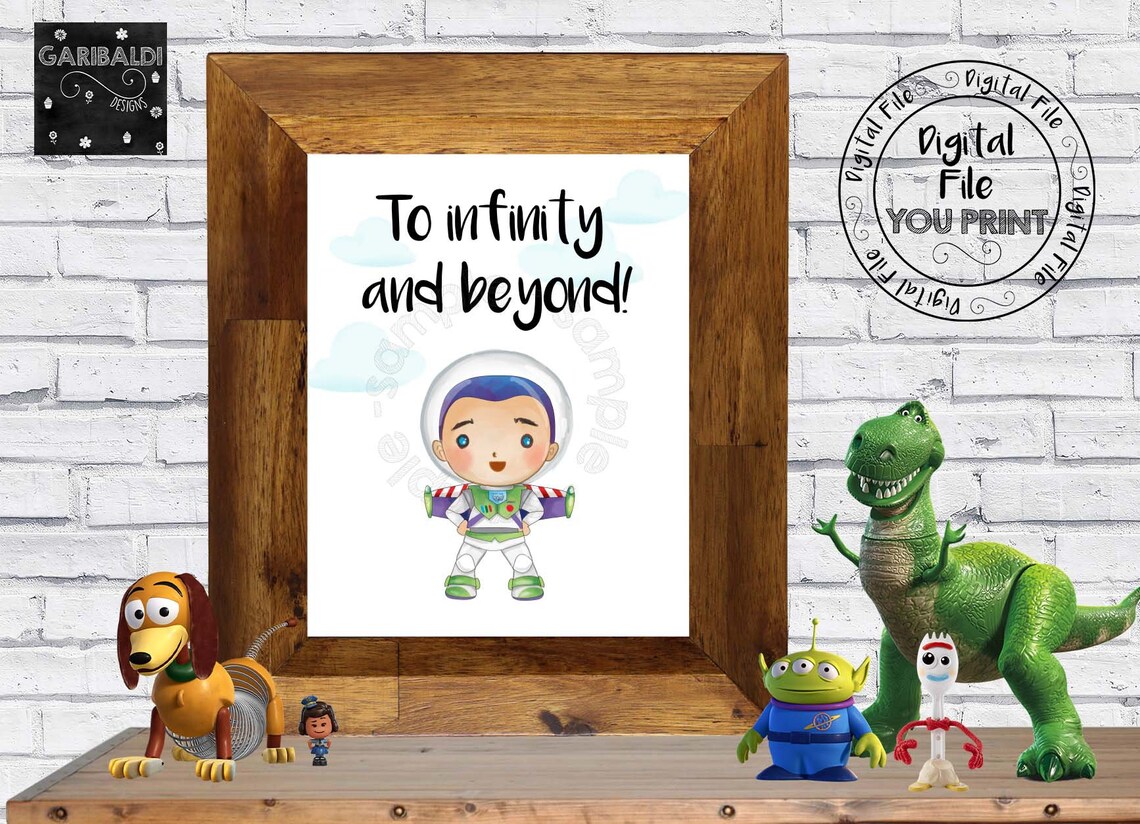 Printable To infinity and beyond Sign Toy Story | Etsy