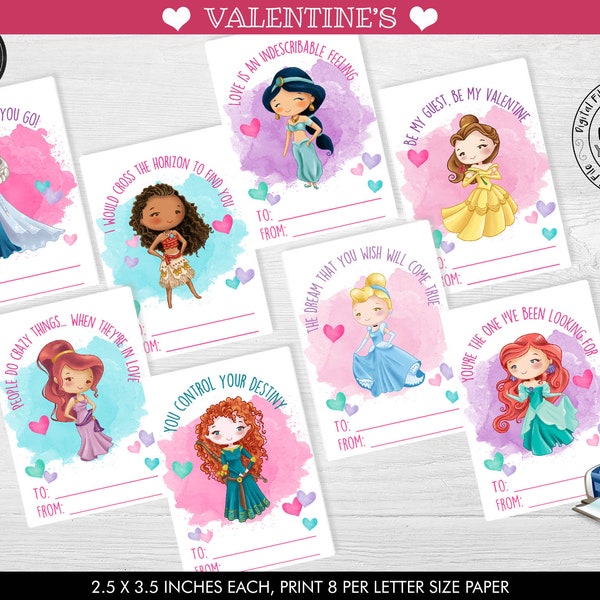 Princess Valentines - Etsy