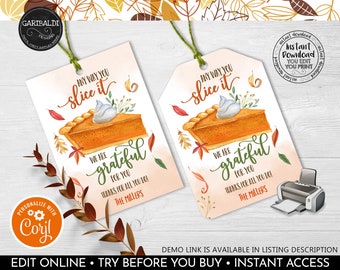 Pie Teacher Appreciation Tag - Etsy