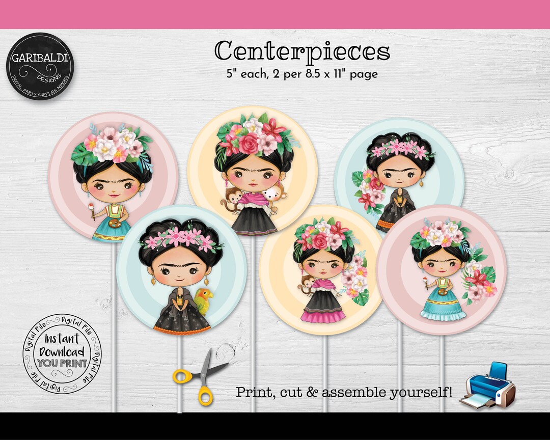 Instant Download Mexican Fiesta Centerpieces Printable Mexican Fiesta ...