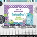 Editable Monsters Backdrop Banner, Printable Cute Monsters Backdrop ...