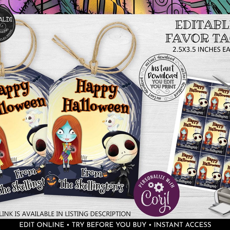 Halloween Tags Nightmare - Etsy