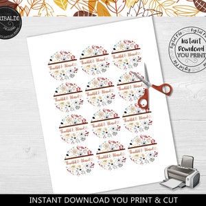 Printable Thanksgiving Favor Tags Fall Gift Tags Thanksgiving Labels ...