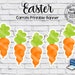 Printable Easter Banner Printable Carrot Banner Easter INSTANT DOWNLOAD ...