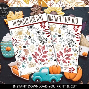Printable Thanksgiving Cookie Card Printable Turkey Cookie Card Holder ...