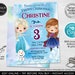 Frozen Party Invitation Editable Snow Queen Party Invite Princess ...