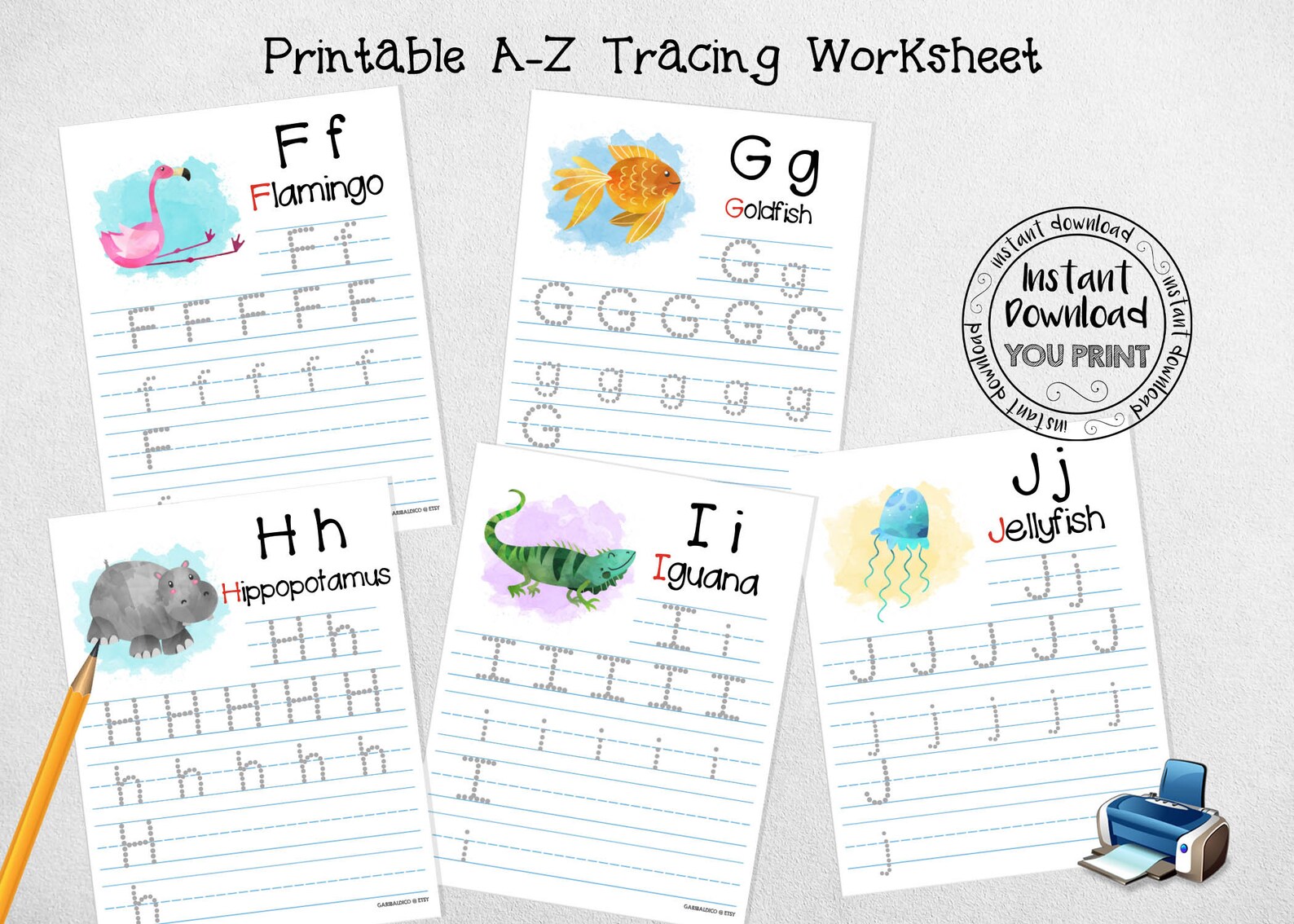 Alphabet Tracing Worksheets, Alphabet Activity, Alphabet Writing ...