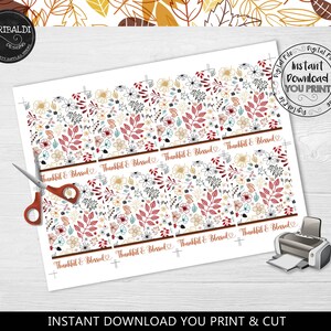 Printable Thanksgiving Favor Tags Fall Gift Tags Thanksgiving Labels ...