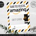 Thank You for Being Amazing Gift Card Holder Instant Download Amazing ...