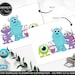 Monsters Cake Topper Cute Monsters Centerpieces Birthday Party ...