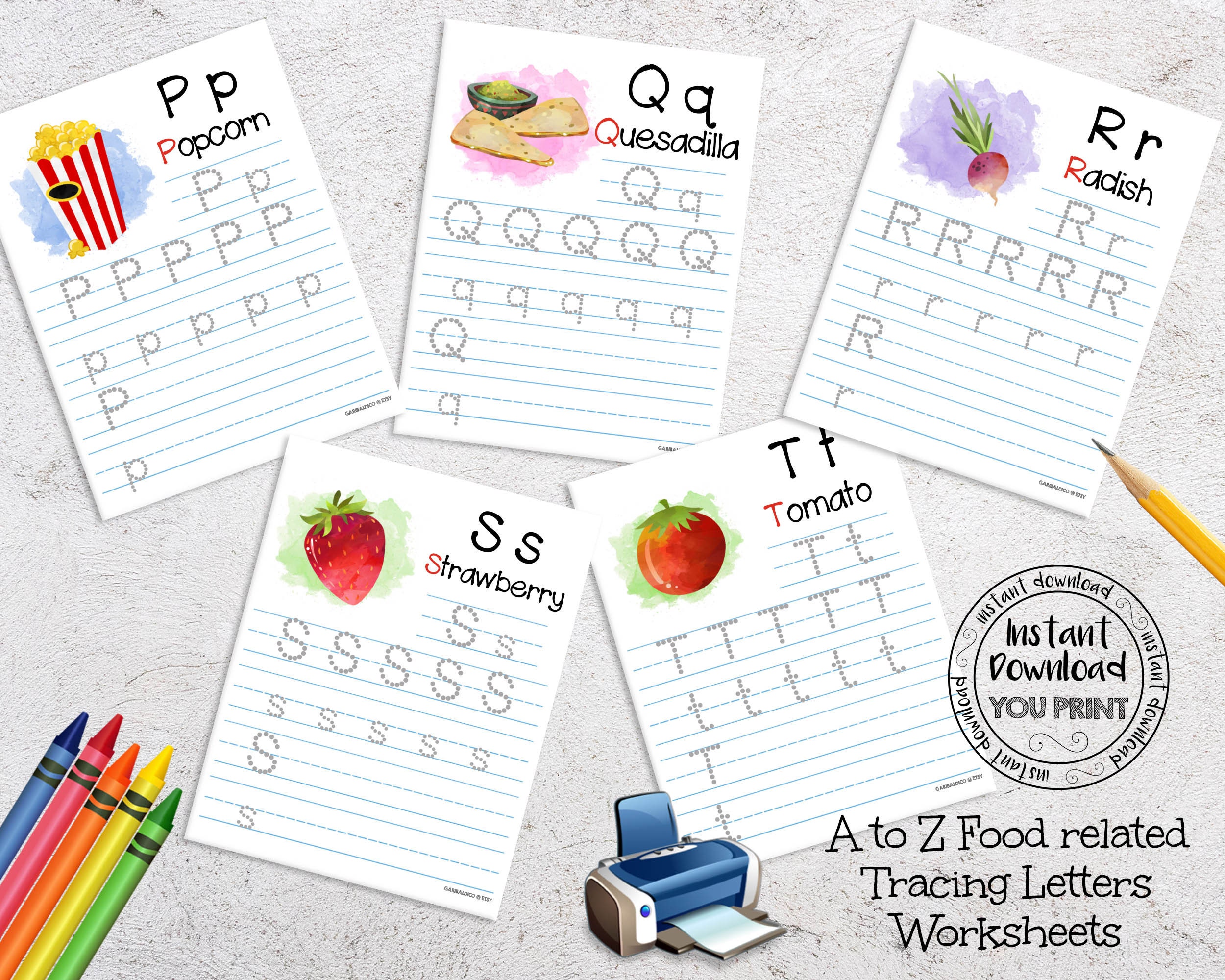 Alphabet Tracing Worksheets, Alphabet Kids Activity, Alphabet Writing ...
