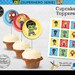 Superhero Cupcake Toppers Printable Superhero Cupcake Toppers Superhero ...