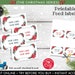 Editable Christmas Food Labels Instant Download Christmas Place Cards ...