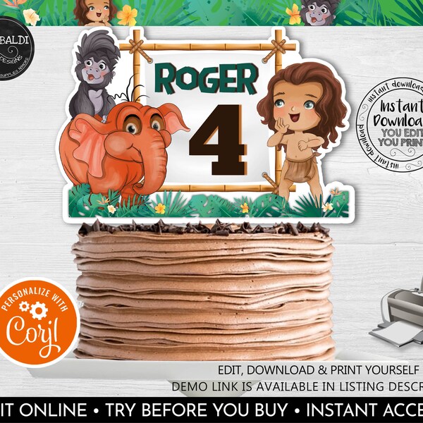 Baby Tarzan Centerpieces - Etsy