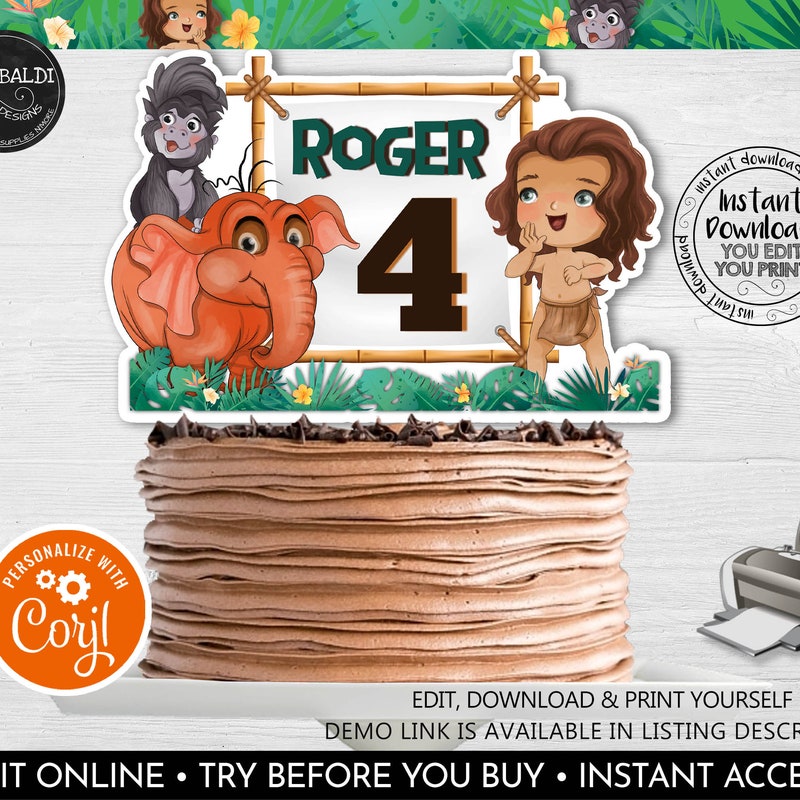 Baby Tarzan Centerpieces - Etsy