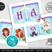 Editable Mermaid Pennant Banner Printable Under the Sea Banner Mermaid ...