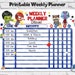 Printable Superhero Homeschool Planner, Superhero Schedule Chart, Daily ...