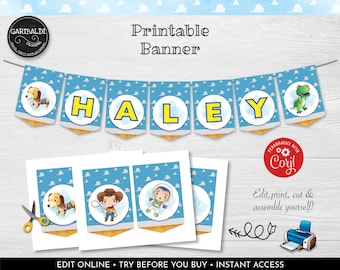 Toy Story Birthday Banner / happy Birthday - Etsy