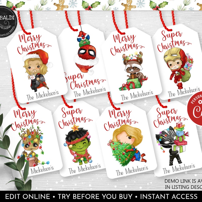 Christmas Tags - Etsy