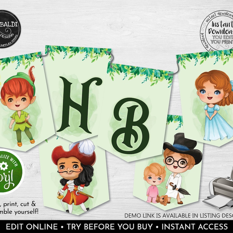 Peter Pan Banner - Etsy