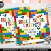 Building Blocks Valentine's Day Card Built to Be Friends Valentine's ...