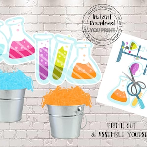 Printable Science Centerpieces, Science Party Decorations, Science ...