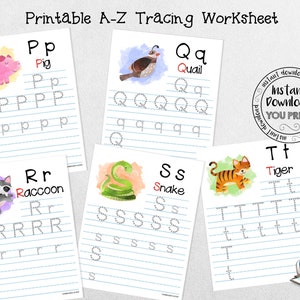 Alphabet Tracing Worksheets, Alphabet Activity, Alphabet Writing ...