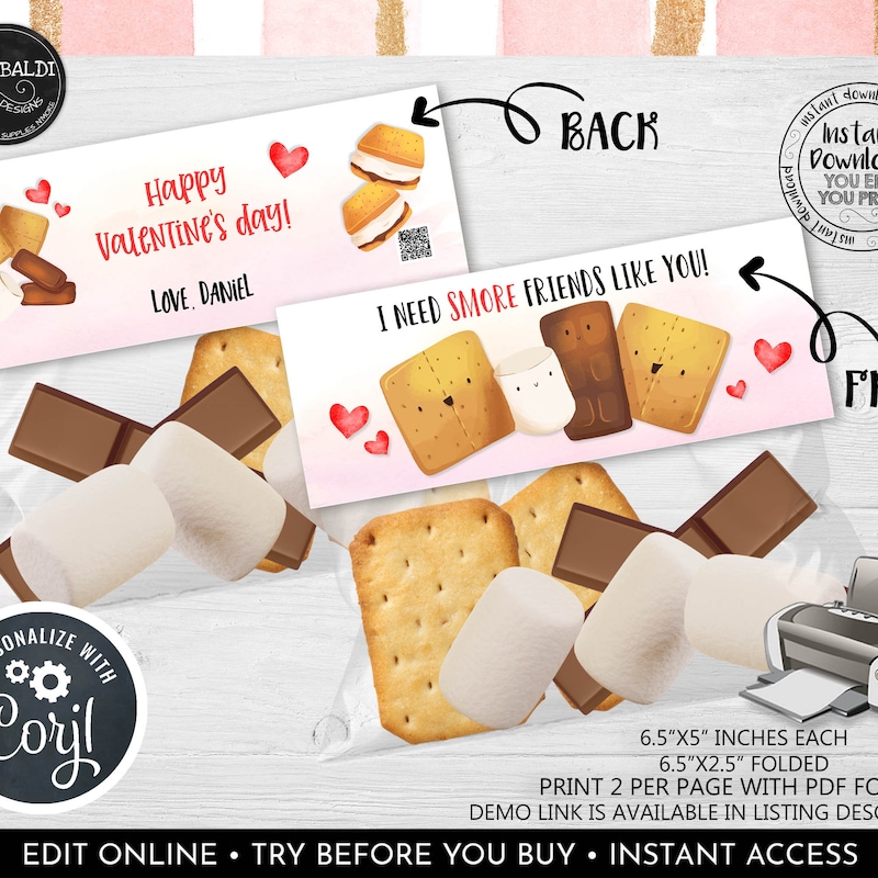 Smores Valentine - Etsy