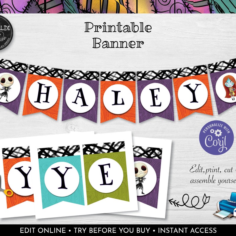 Nightmare Banner - Etsy