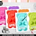 Gummy Bears Valentine's Day Cards Valentine's School Kids Classroom ...