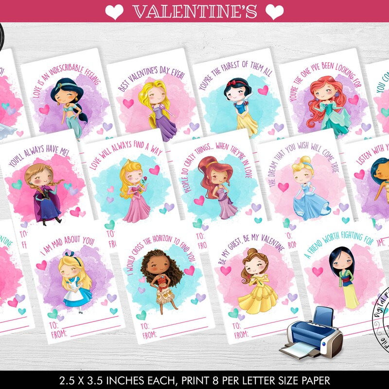 Princess Valentines - Etsy