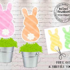 Printable Easter Banner Printable Bunny Banner Easter INSTANT DOWNLOAD ...
