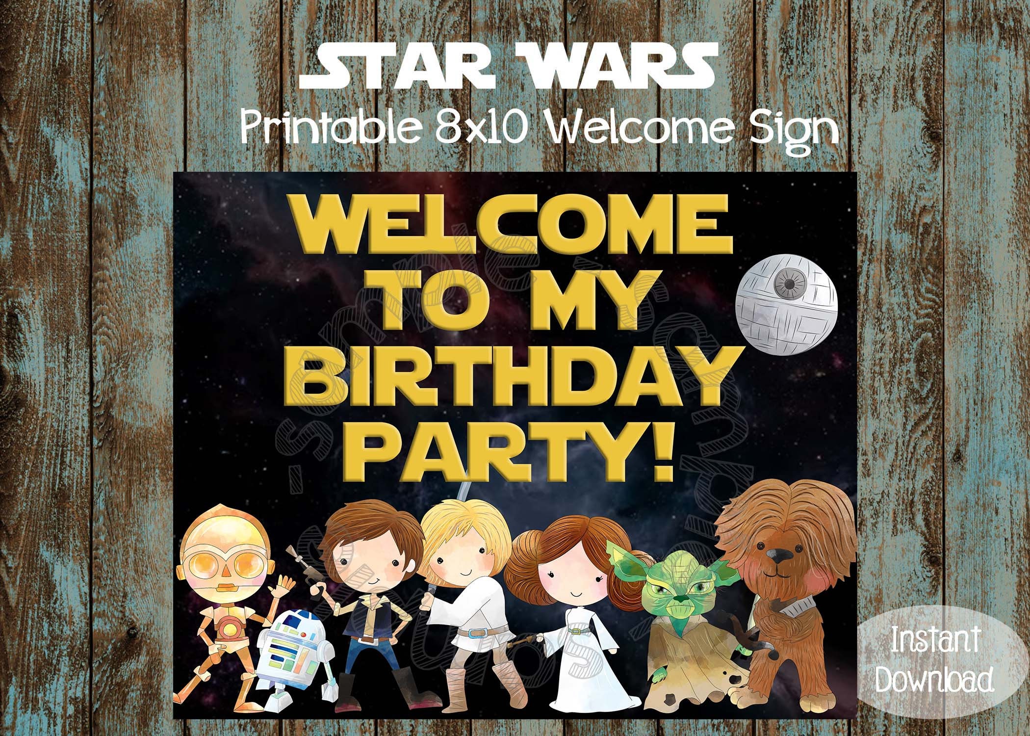 Welcome Star Wars Printables Printable STAR WARS BANNER | Alphabet