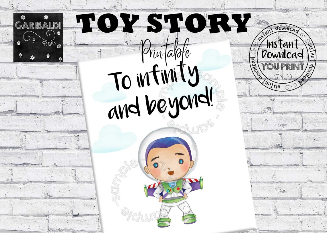 Printable "to Infinity and Beyond!" Sign, Toy Story Quotes, Toy Story ...