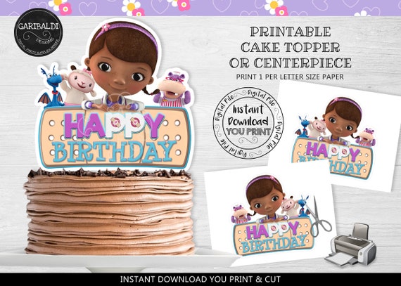 Instant Download Doctor Cake Topper Printable Doc Centerpiece - Etsy