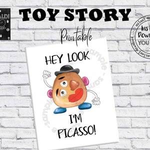 Toy Story Nursery Decor Toy Story Potato Head "i'm Picasso" Poster DIY ...