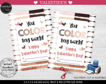 Color My World Card | Etsy