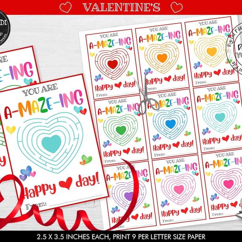 Maze Valentine - Etsy