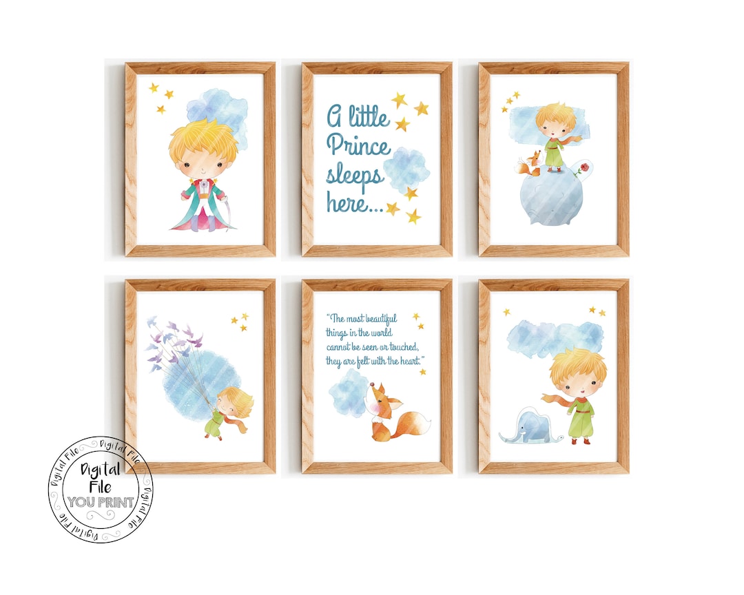 The Little Prince Nursery Wall Decor Little Prince Printable Wall Art ...