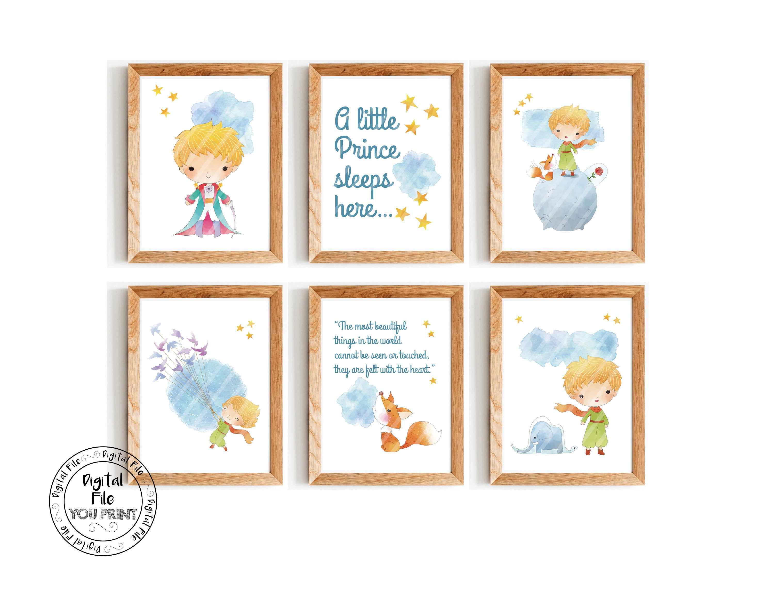 The Little Prince Nursery Wall Decor Little Prince Printable | Etsy