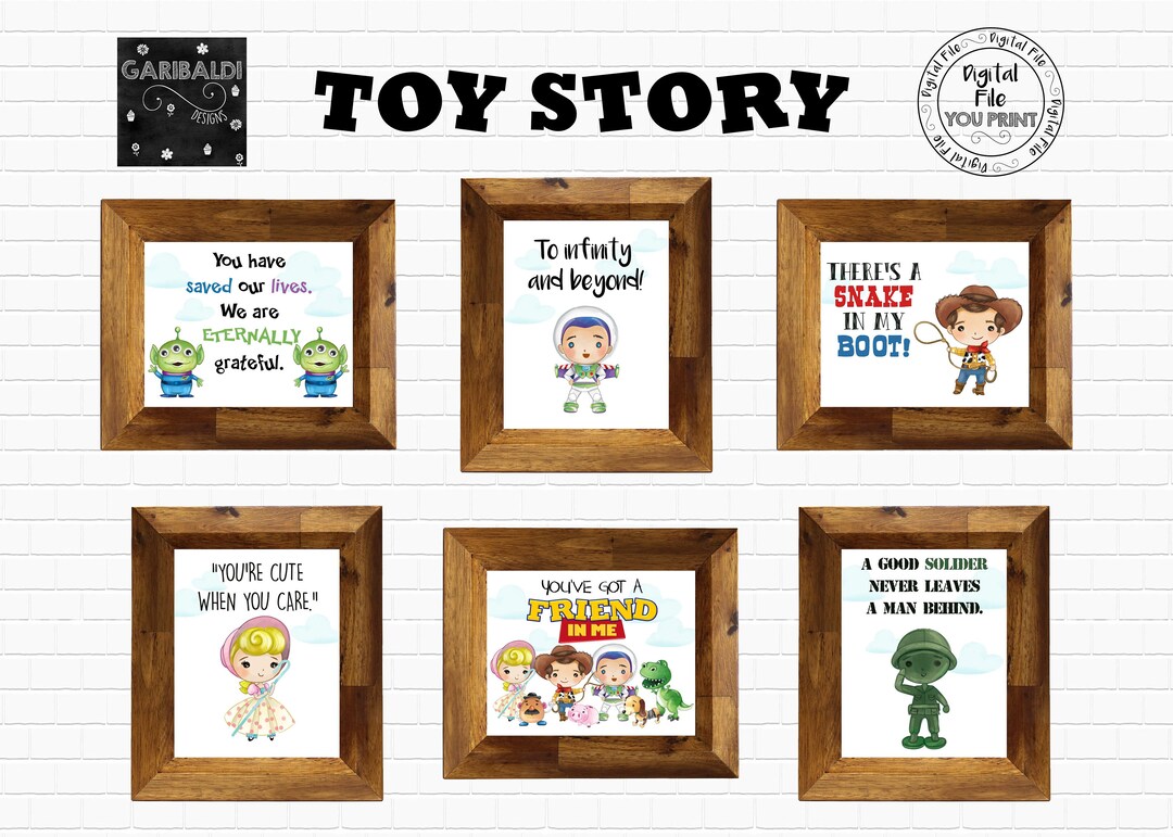 Printable Toy Story Nursery Decor Toy Story Wall Art Toy Story Quotes ...
