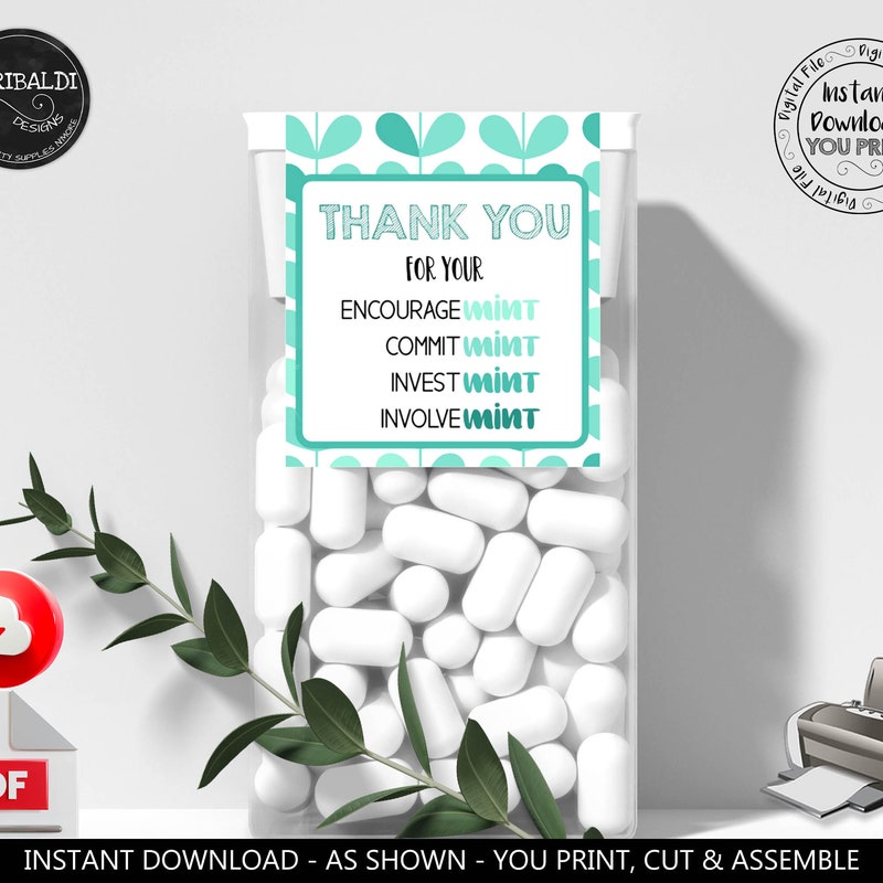 Tic Tac Label - Etsy