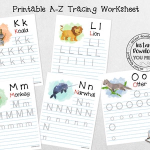 Alphabet Tracing Worksheets, Alphabet Activity, Alphabet Writing ...