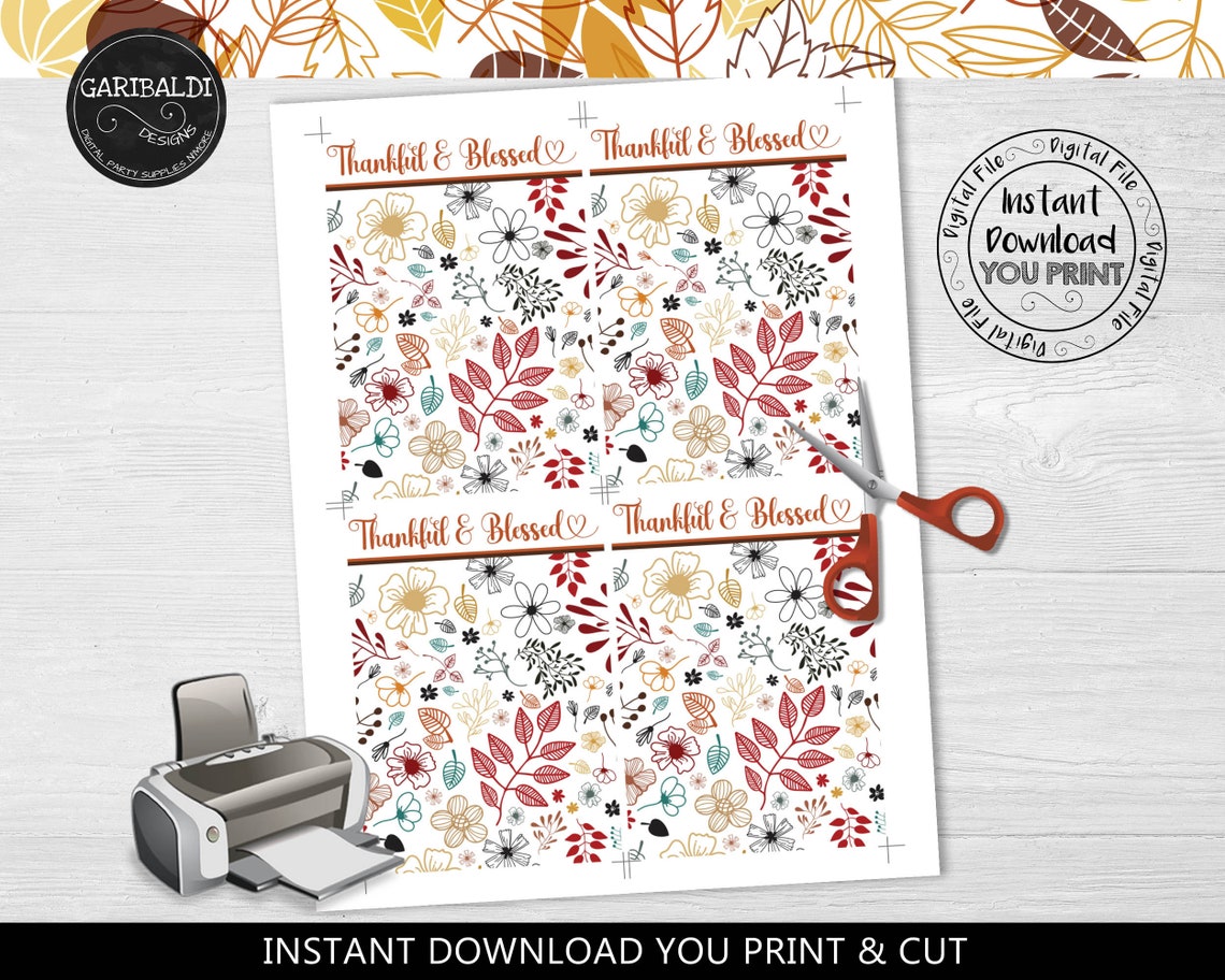 Printable Thanksgiving Cookie Card Printable Thankful Cookie Card ...