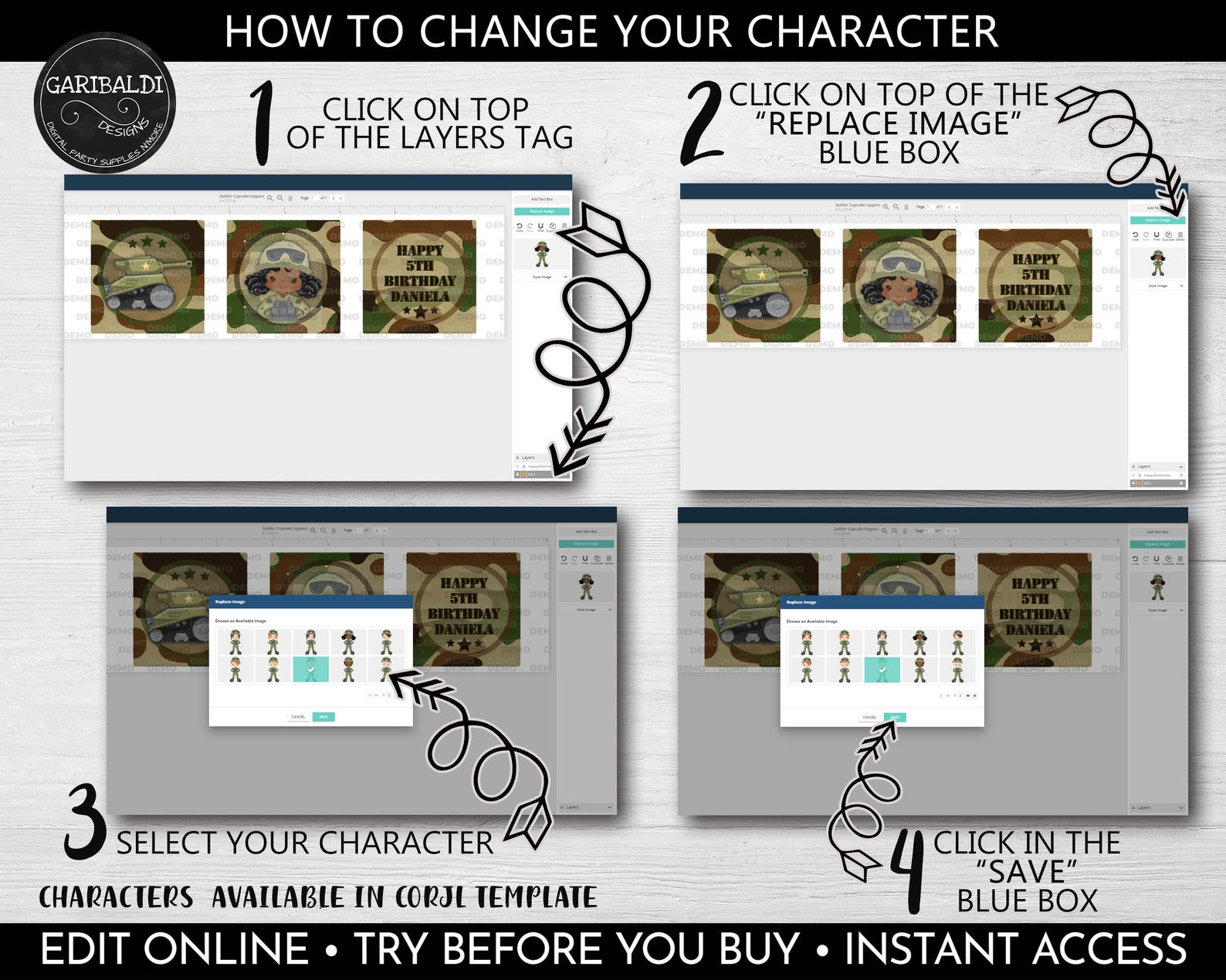 Editable Army Water Bottle Labels Printable Camouflage Water - Etsy