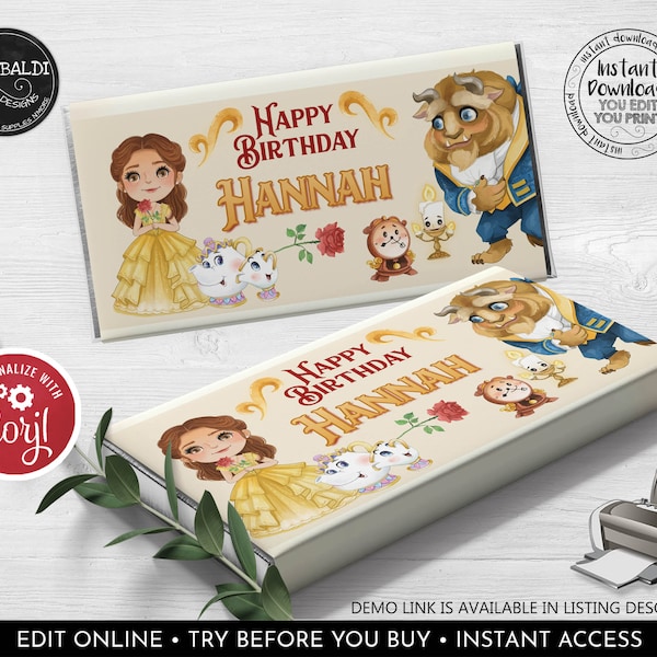 Princess Candy Bar - Etsy