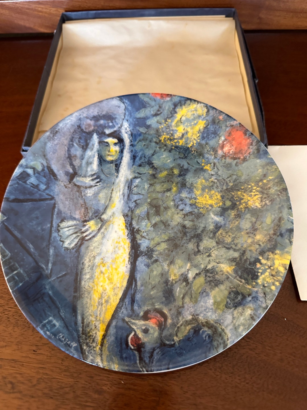 Chagall Jensen floating Bride Plate - Etsy